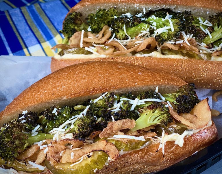 Roast Broccoli Hero Sandwich - Alton Brown