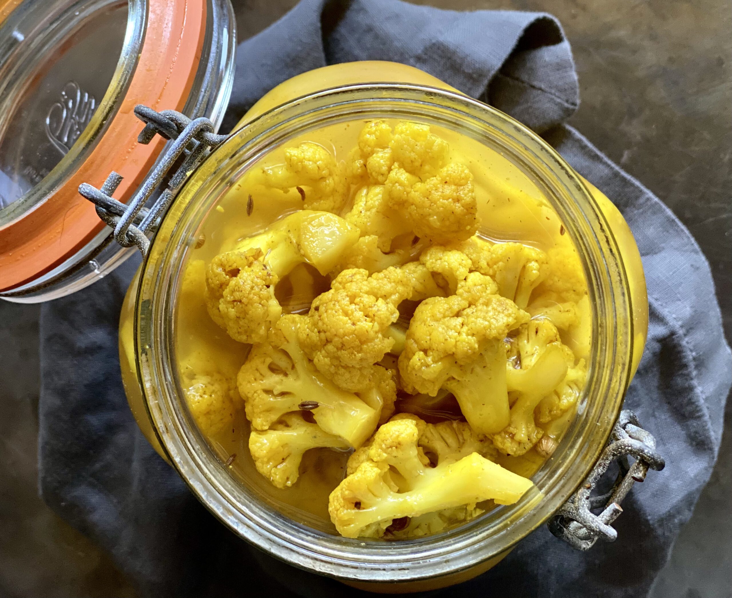 Hurry Curry Cauliflower Pickles - Alton Brown