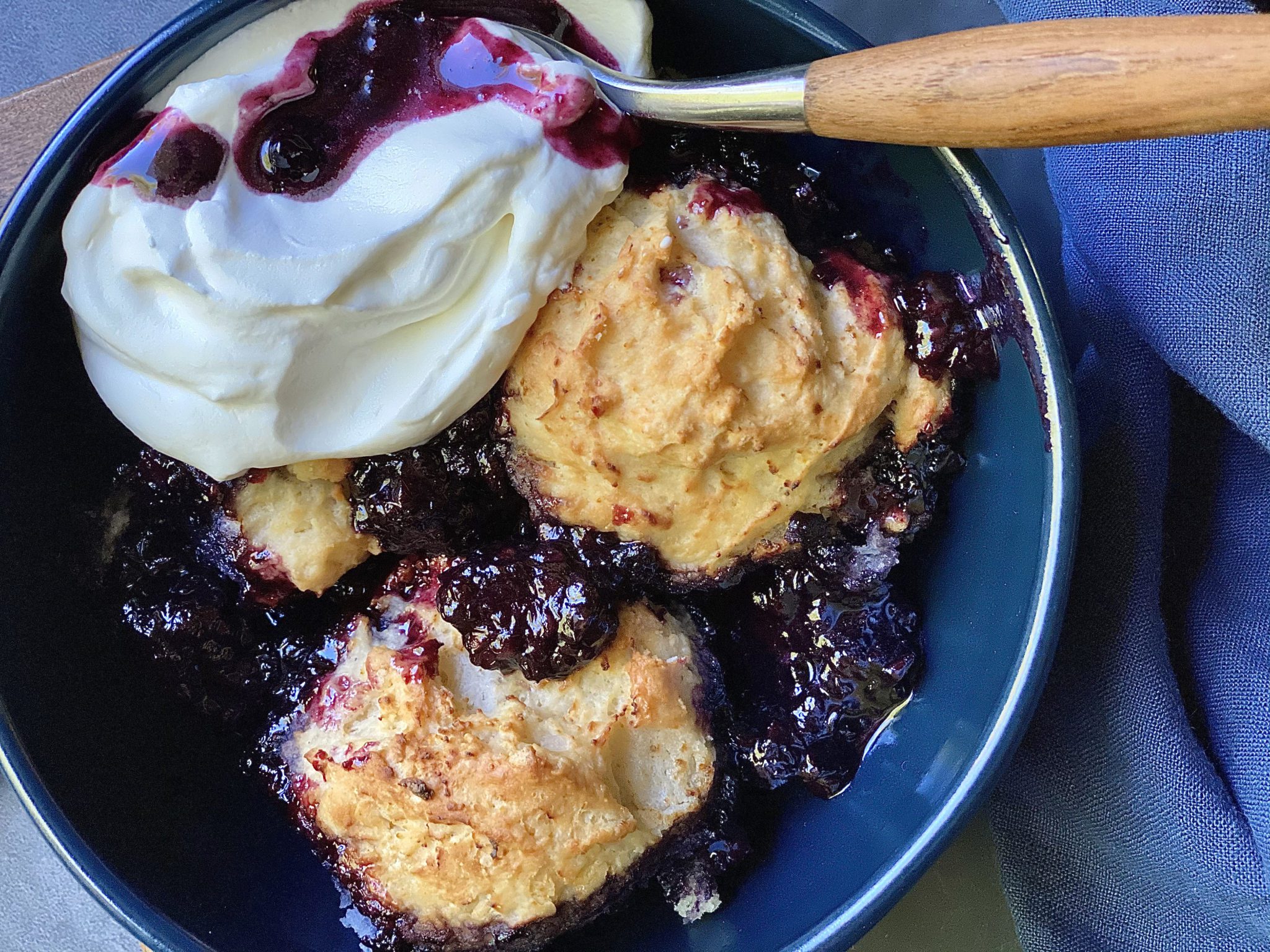 Old-Fashioned Blueberry Buckle Recipe | Alton Brown