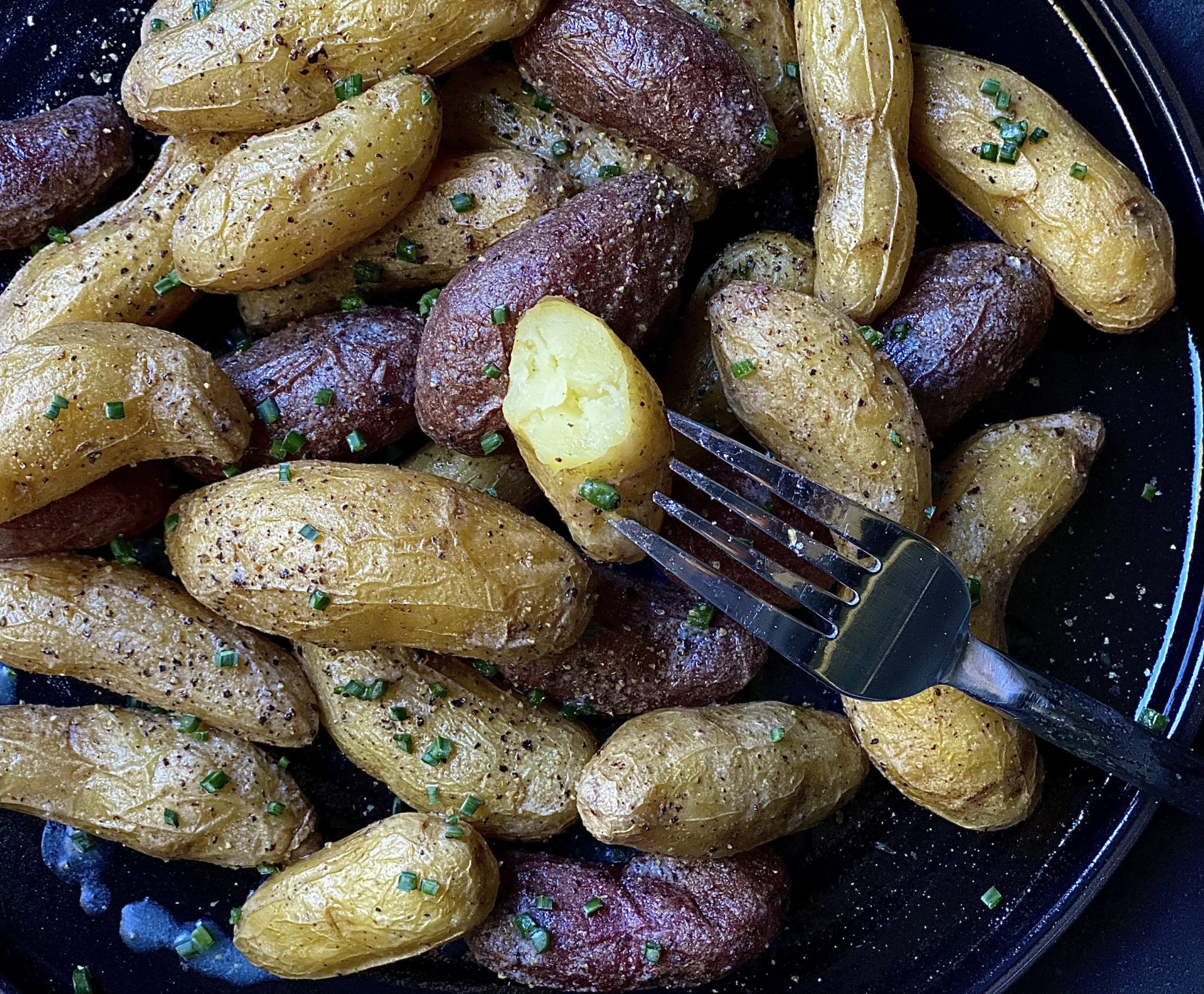 Brine Boiled Fingerling Potatoes - Alton Brown