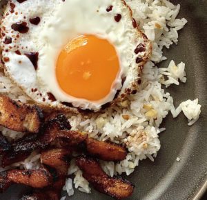 Tocino and Sinangag (Filipino Bacon and Garlic Fried Rice) with Fried ...