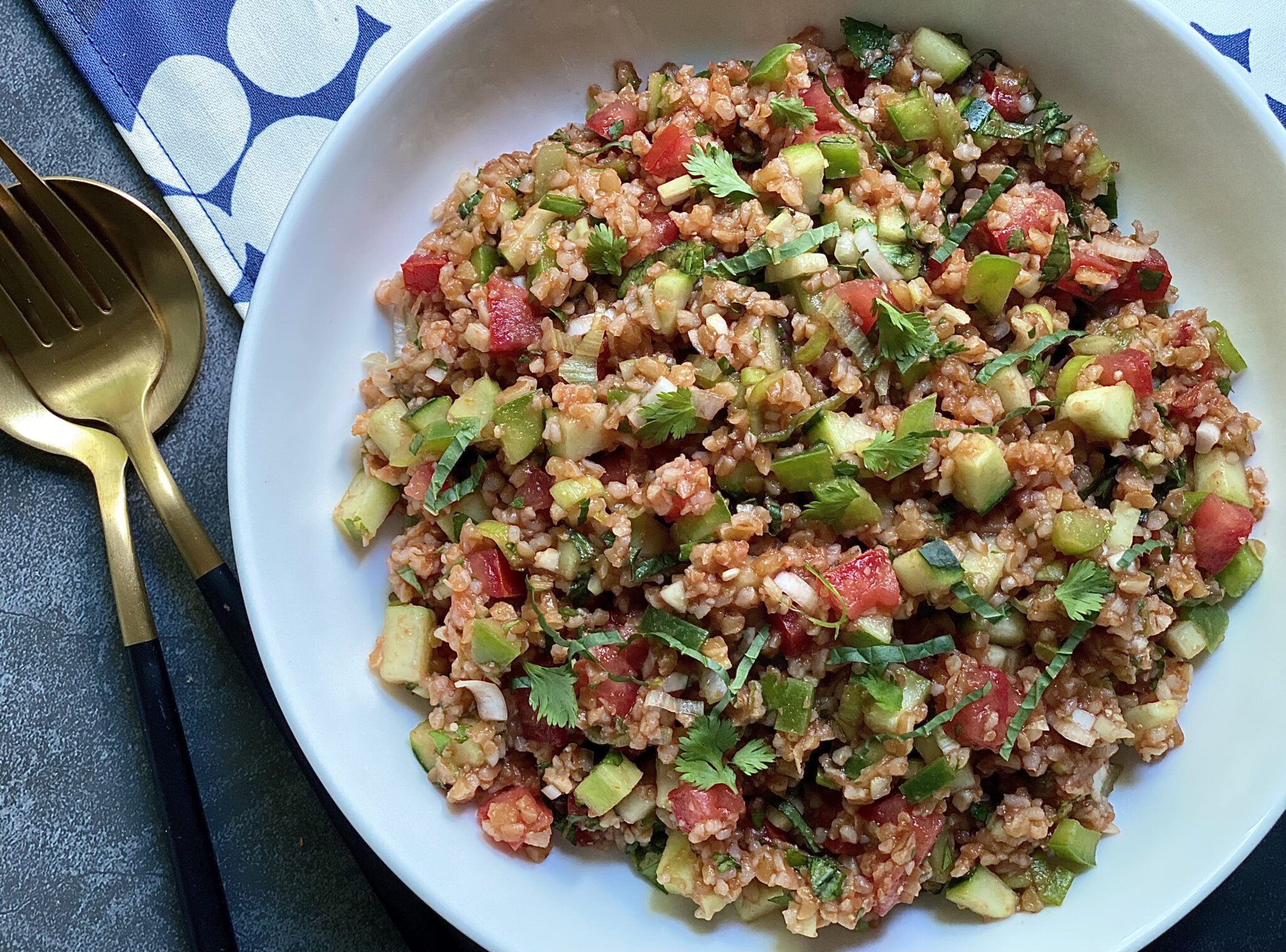 Gazpacho Bulgur Bowl - Alton Brown