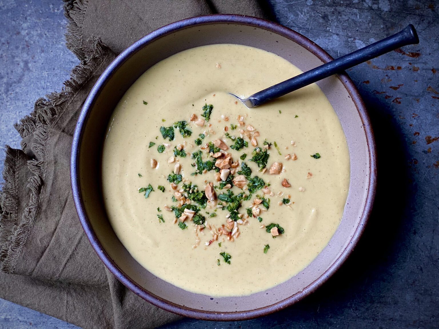 Curry Coconut Cauliflower Soup - Alton Brown